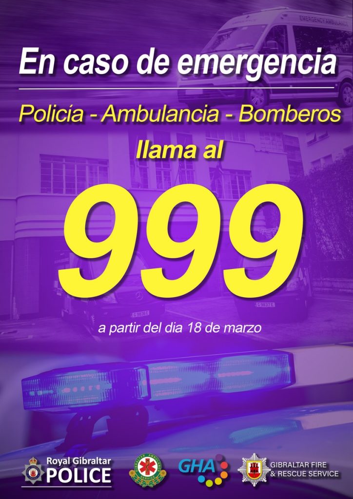 Los servicios de emergencia de Gibraltar, unificados en el número de ...